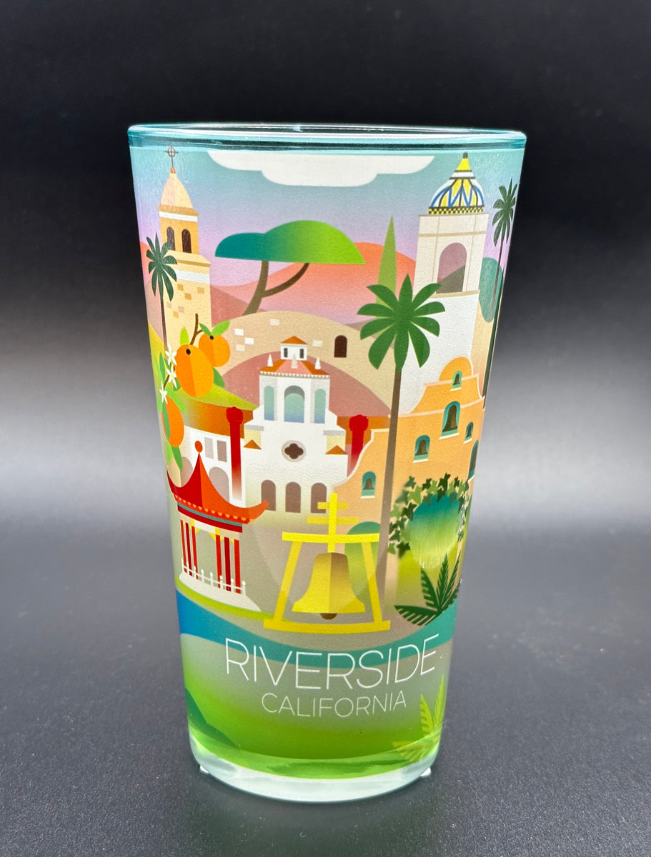 Max and Oscar Pint Glass - Riverside – Mission Inn Museum